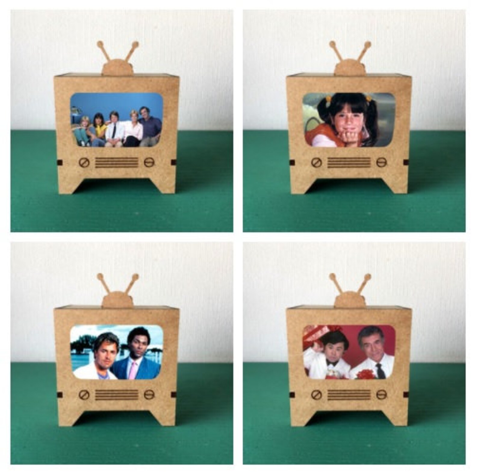 Mini TV Set / Wood TV / Classic TV Shows price Includes 2 | Etsy