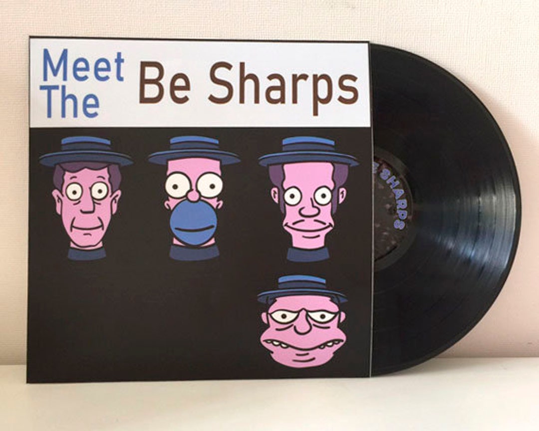Cool Gift, "be Sharps" Real Size LP Cover + LP Label, the Best Simpsons ...