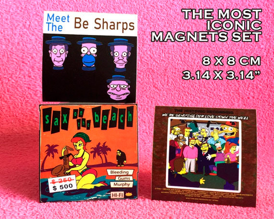 MAGNETS COMBO springfield Music Lps. the Simpsons. Los Simpson ...