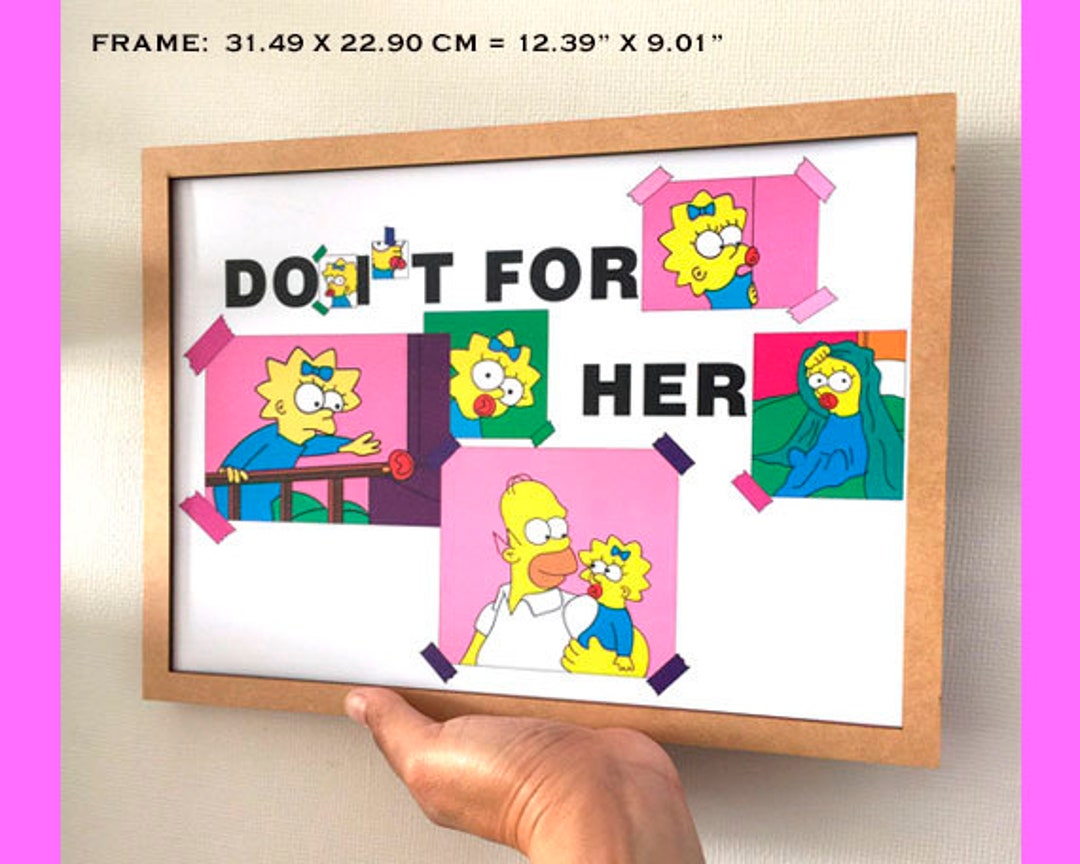 The Simpsons Do It For Her Frame Classic Etsy