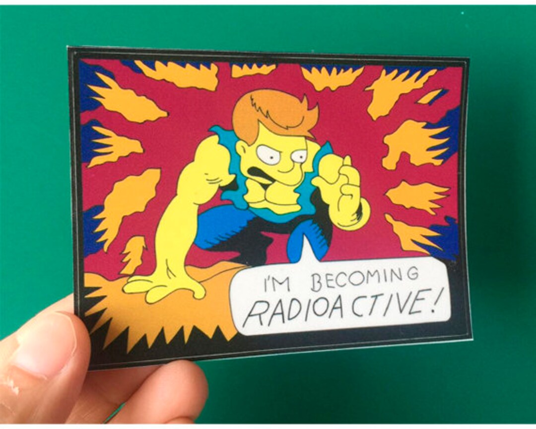 Sticker "radioactive Man", the Simpsons, TV Show, Special Gift, Fans ...