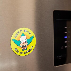 MAGNET "krusty Brand Seal of Approval", the Simpsons, Los Simpson ...