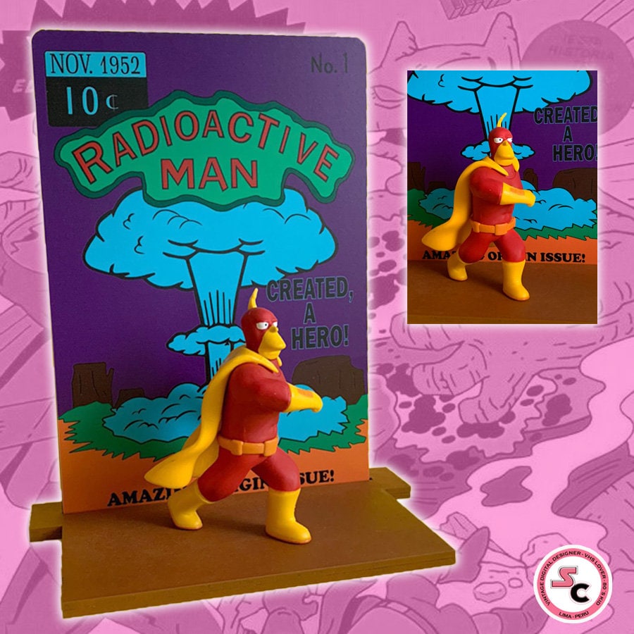 Action Figure Set the Simpsons Radioactive Man. - Etsy