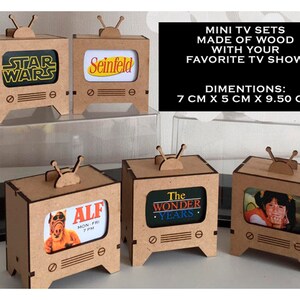 Mini TV Set, Wood TV, Classic TV Shows, Customized Tv - Etsy
