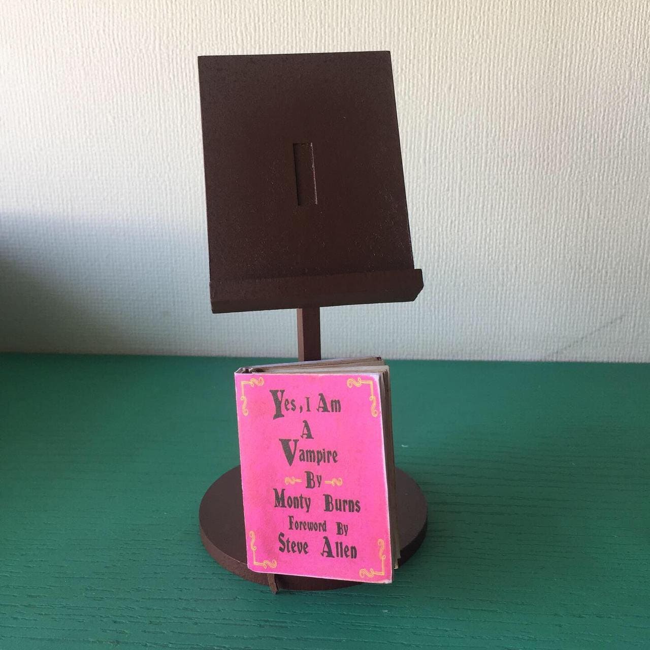 The Simpsons Lectern With Book yes I Am a - Etsy