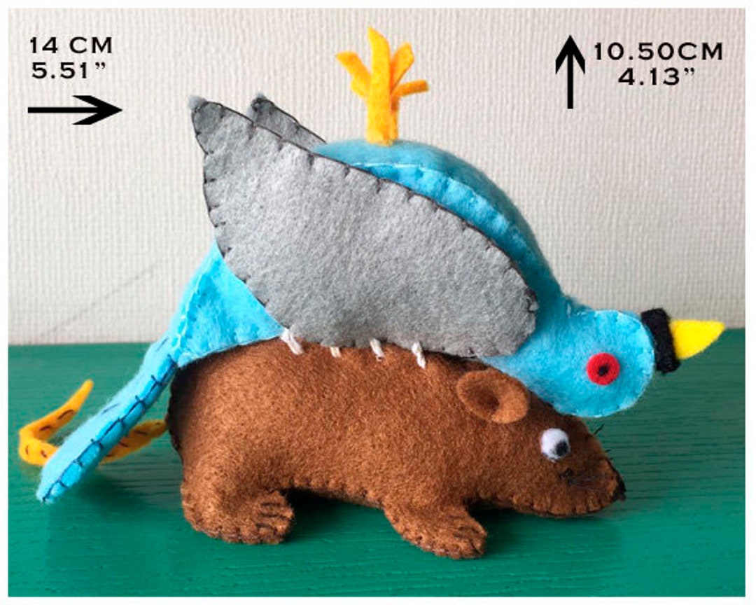 The Best Original Simpsons Gift. Pigeon-rat inspired in Tv Show Felt ...