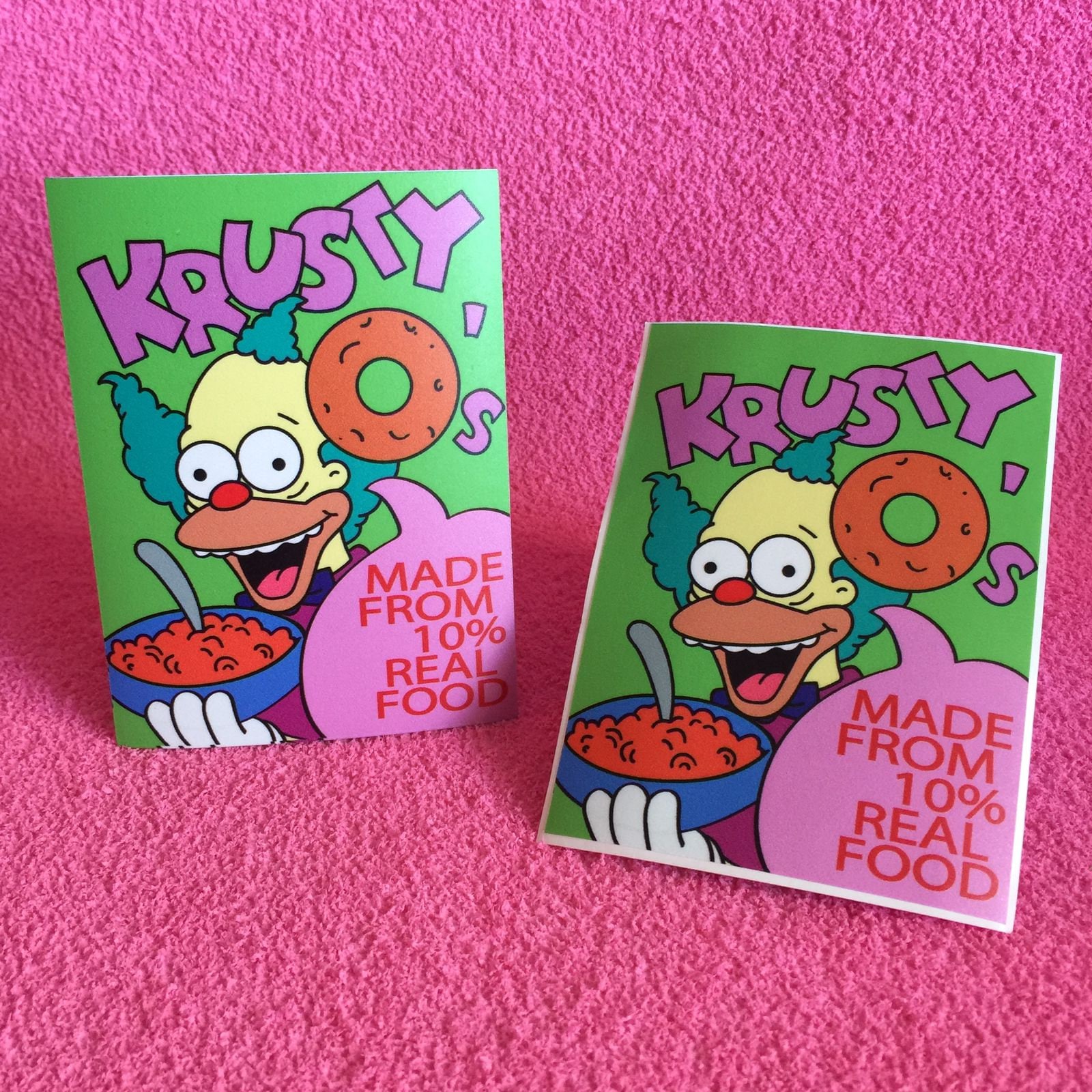 Combo Simpsons: Krusty Cereal Sticker Krusty Cereal Magnet - Etsy