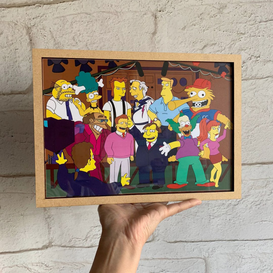 The Simpsons "the Well Team" Frame, Classic, Cartoons, Special Gift ...
