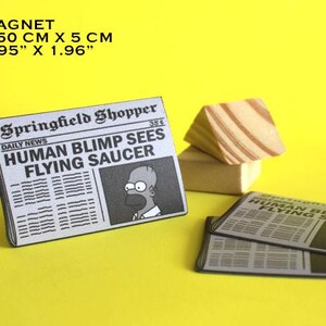 MAGNET "homer Simpson Newspaper", the Simpsons, Los Simpson, Simpsons ...