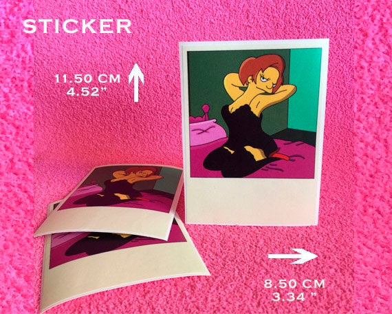 Simpsons Sexy Edna Sticker The Simpsons Sticker Etsy