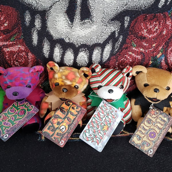 Grateful Dead Beanie Bear - Etsy Grateful Dead Beanie Bear - Etsy