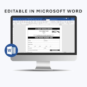 Modello di fattura modificabile per il traino: modulo per il servizio ...