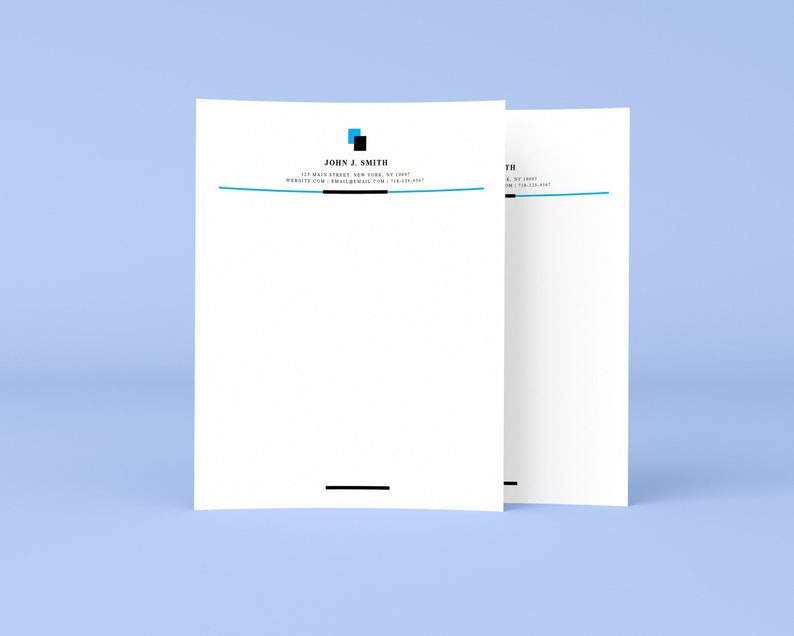 Modern Business Letterhead Template: Professional Design (microsoft ...
