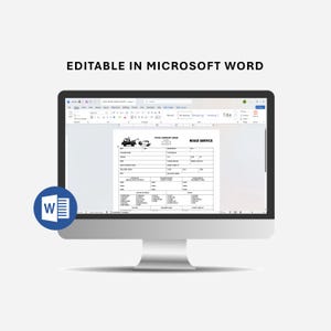 Modulo di fattura modificabile per la registrazione del servizio di ...