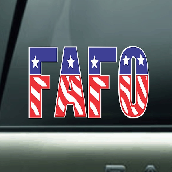 Fafo Car Decal - Etsy