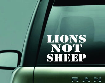 Just a Regular Mom Raising Lions Not Sheep Vinyl Sticker - Etsy