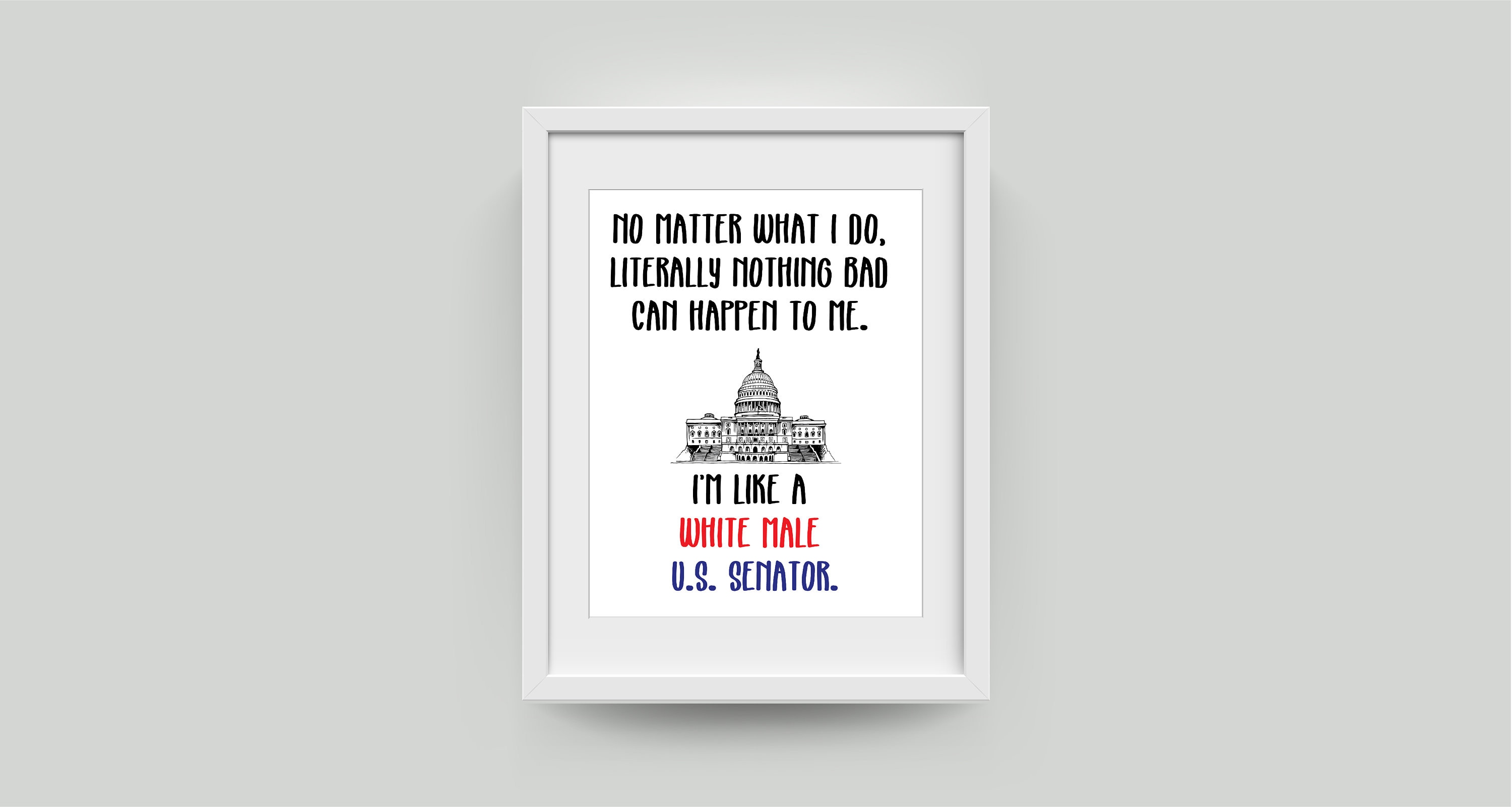 White Male U.S. Senator Digital Download, Leslie Knope Quote Instant ...