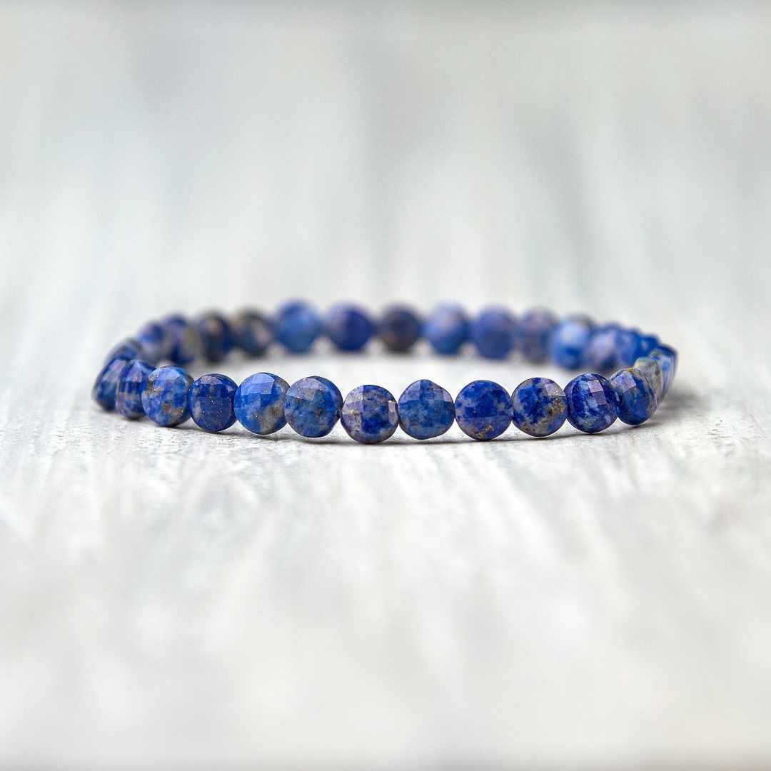 Handmade Beaded Bracelet Lapis Lazuli Bracelet Mothers Birthday Gifts ...