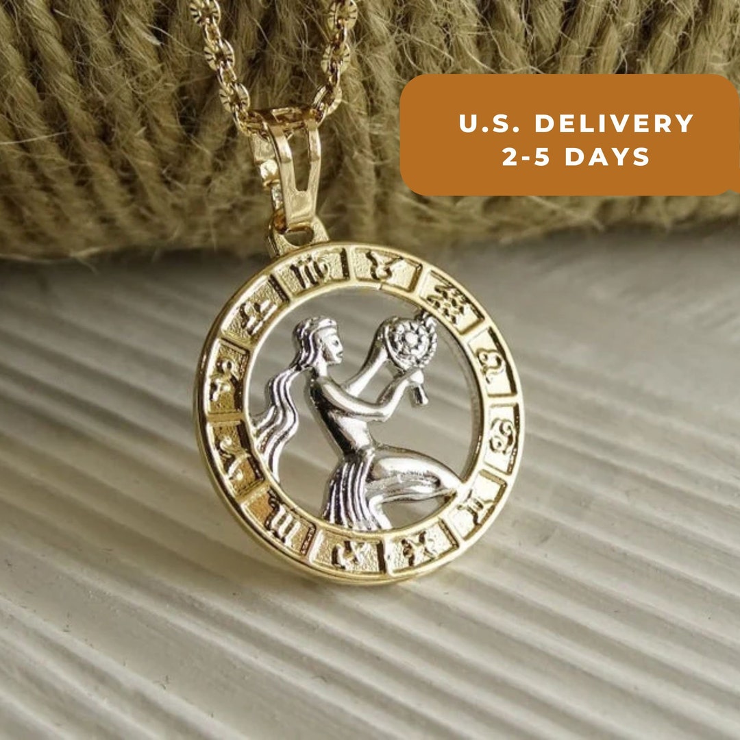 Zodiac Necklace Virgo Necklace Horoscope Necklace for Women Gift Zodiac ...