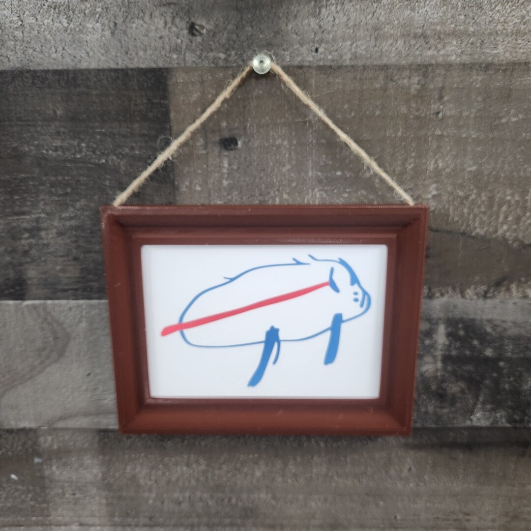 Buffalo Bills Josh Allen Logo Bills Potato 3D Printed Framed Signs ...