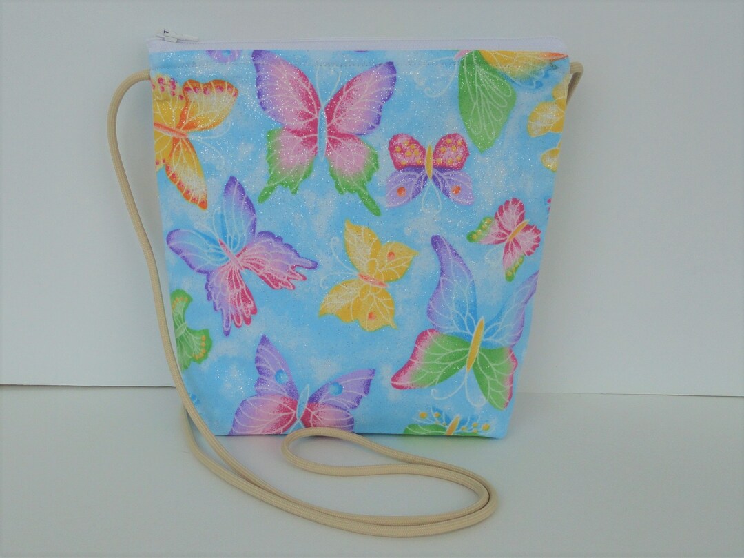 Butterfly Crossbody Purse,pastel,spring Summer,butterflies Handbag ...