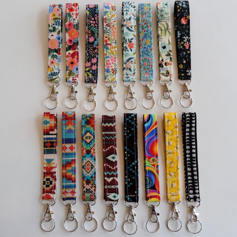 Fabric Keychains - Etsy