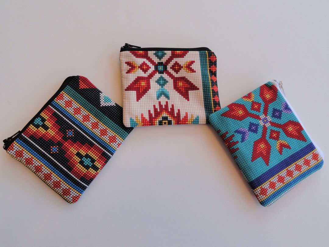 Western Zipper Pouch,coin Card Purse,southwest Wallet,native American ...