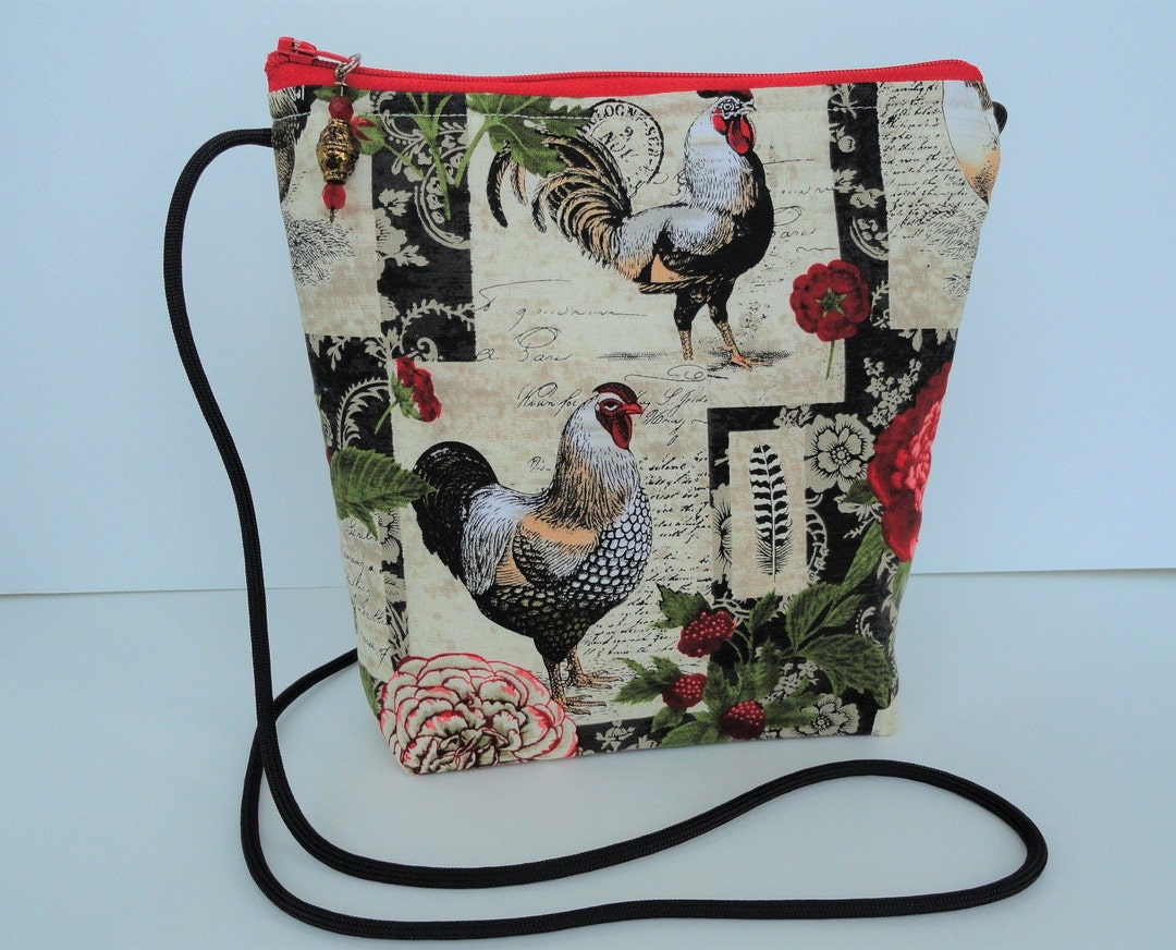 Chicken Purse,crossbody Bag,phone Purse,easter Purse,zipper Top,rooster ...