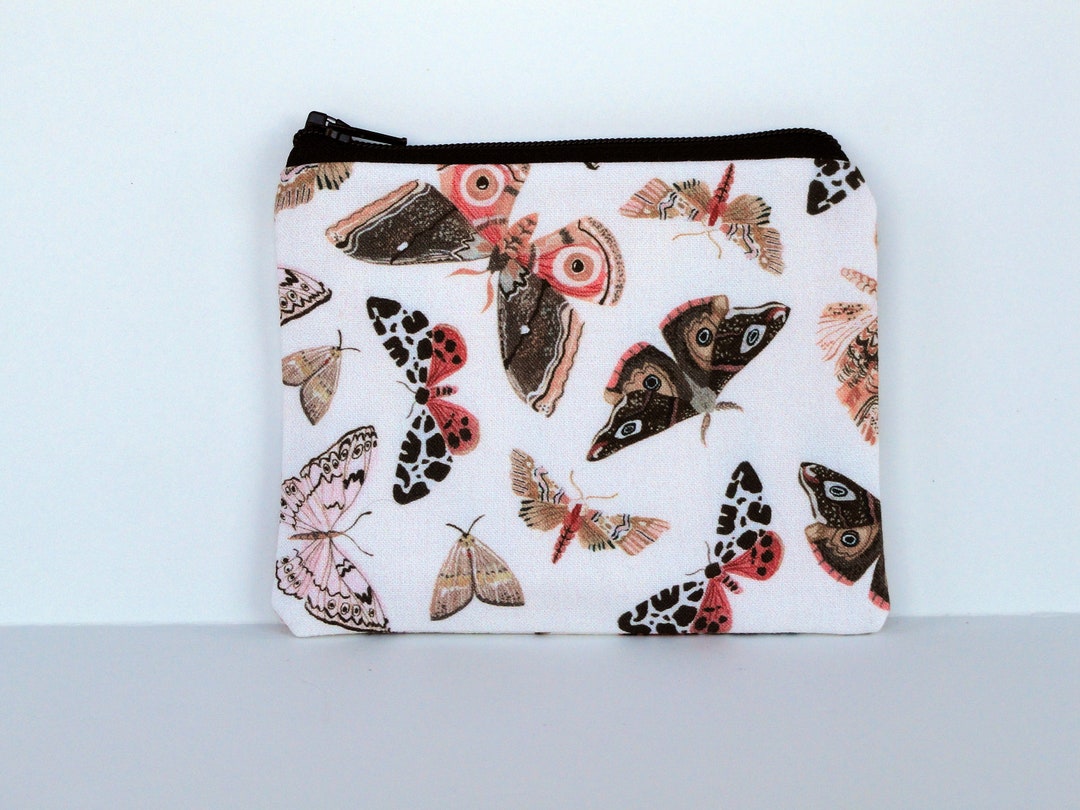Woodland Moth Coin Purse,zipper Pouch,change Purse,card Holder,wallet ...