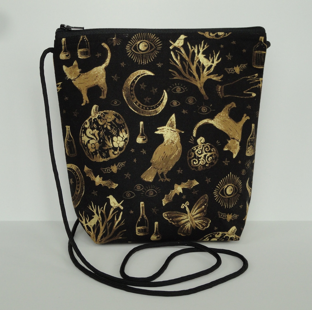 Halloween Small Crossbody,raven Purse,cats,crow,small Phone Purse ...