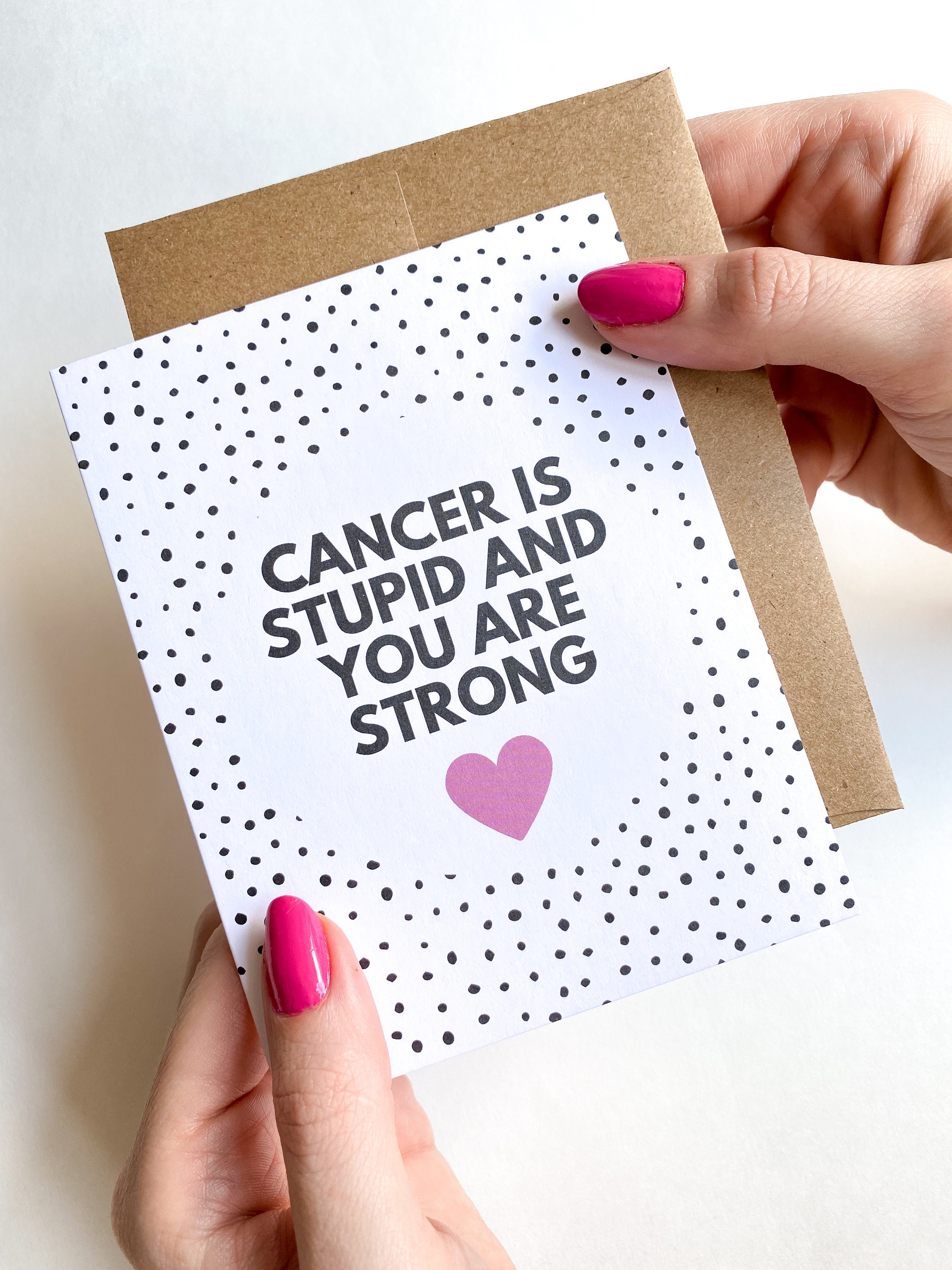 Cancer is Stupid and You Are Strong Cancer Card Support - Etsy