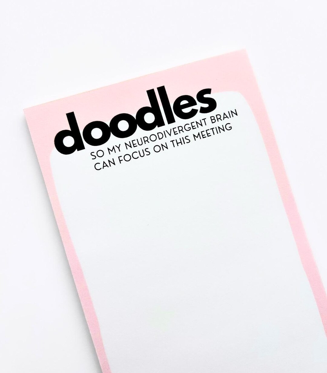 Doodles ADHD Notepad Mental Health Notepad Stocking Stuffer - Etsy