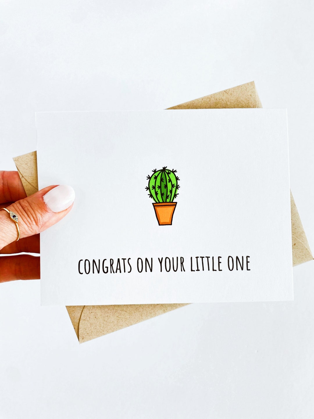 Cactus New Baby Card - Cute Congrats Card - Etsy