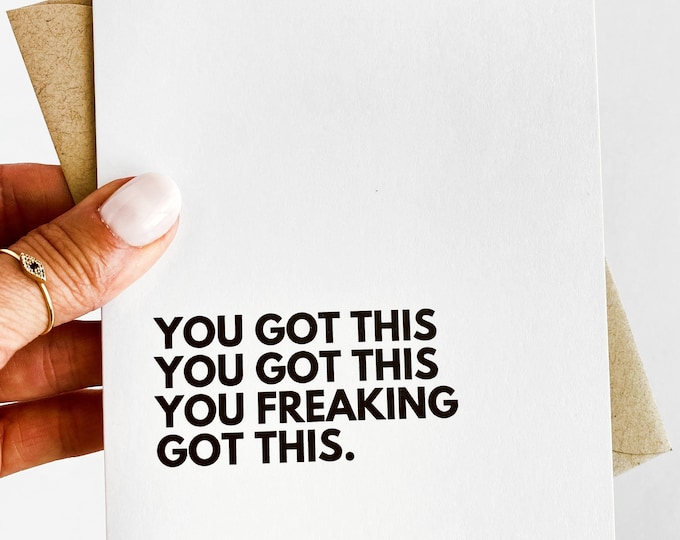I'm Fine Totally Fine Here for You Encouragement Card - Etsy
