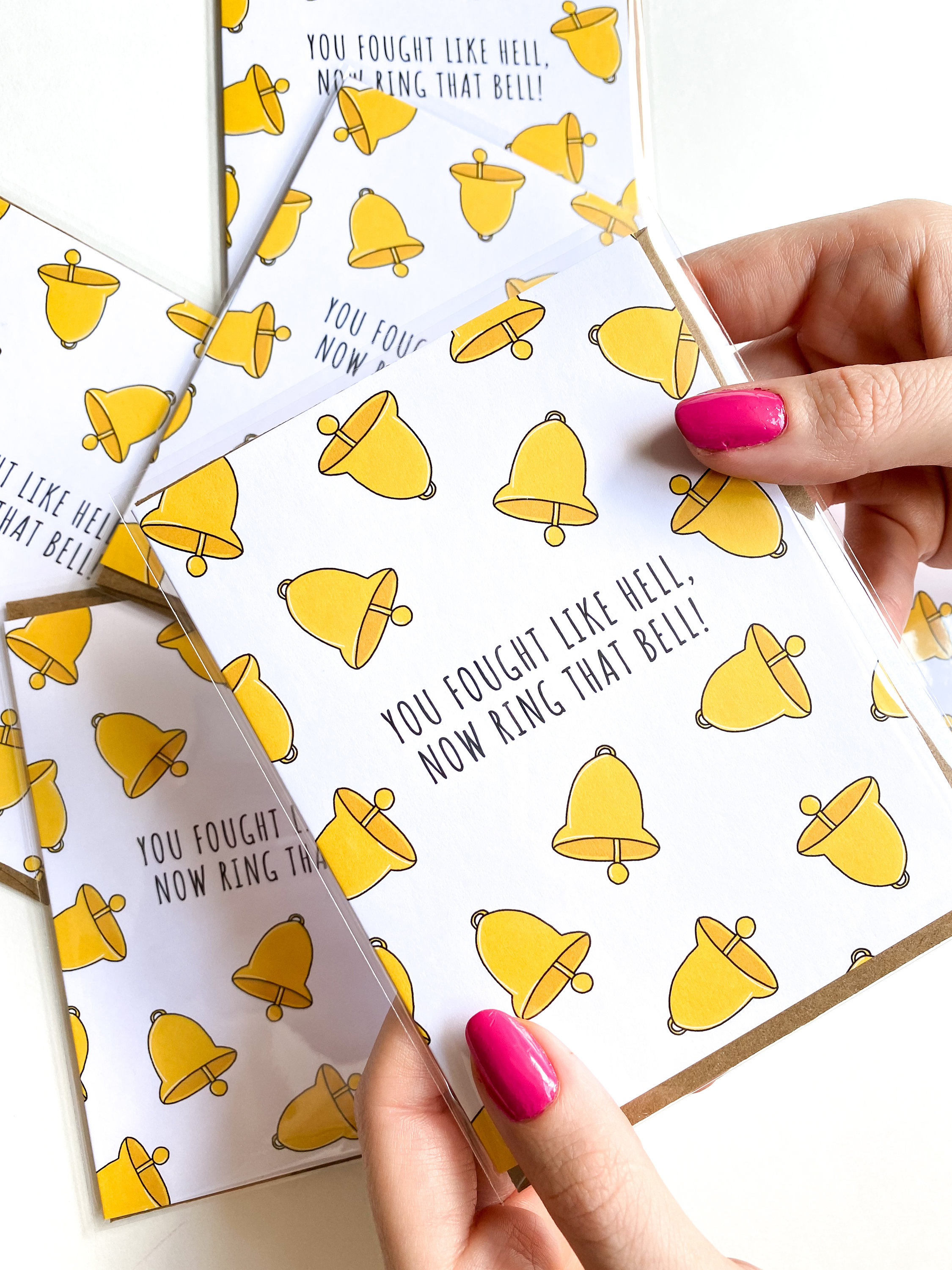 Cancer Survivor Card: Ring That Bell, Chemo Done - Etsy