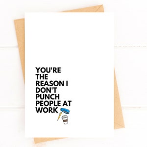 Coworker Card Funny Card for Friend Card for Coworker Birthday Card for ...