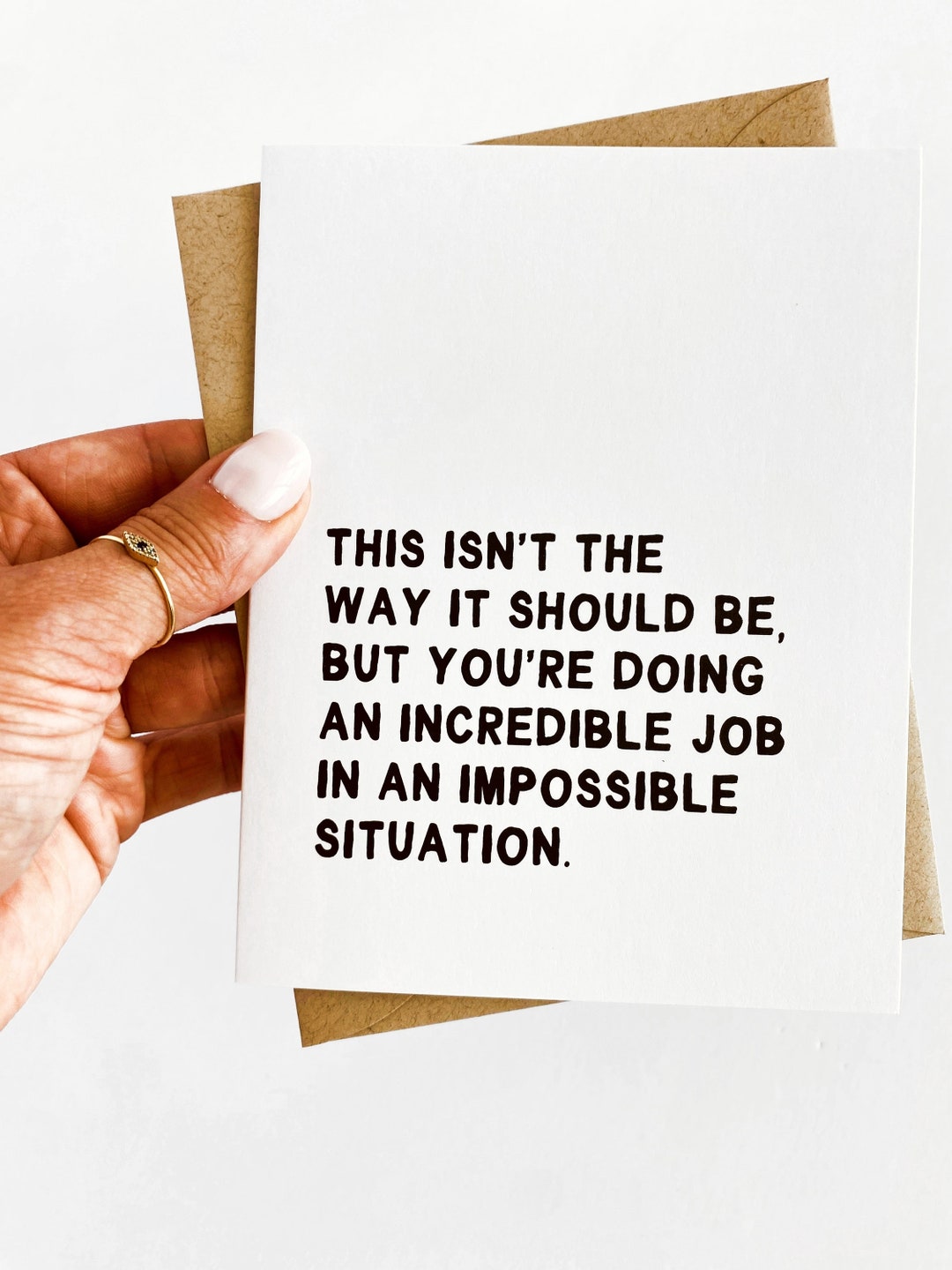 Isn't the Way It Should Be but You're Doing an Incredible Job ...