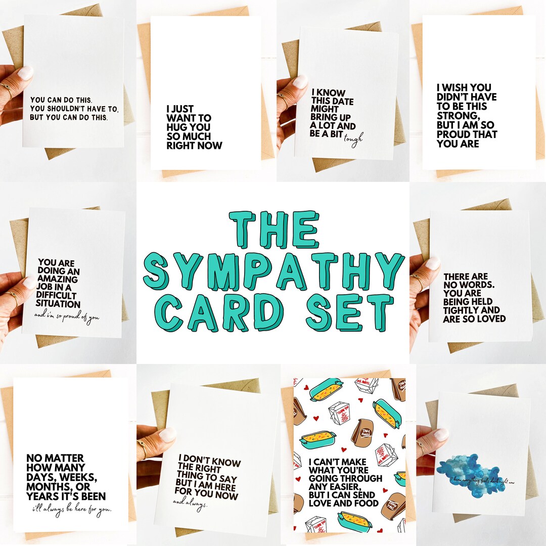 Sympathy Card Set 10 Curated Cards for Loss and Sympathy - Etsy