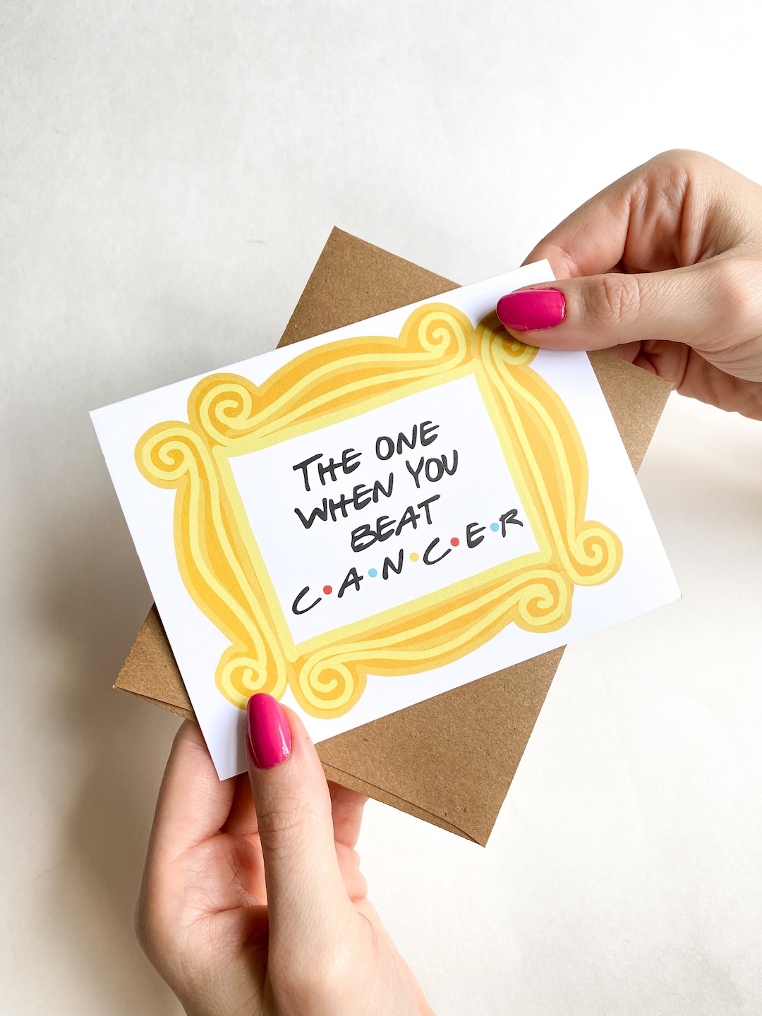 Funny Cancer Survivor Card the One When You Beat Cancer Friends Themed ...