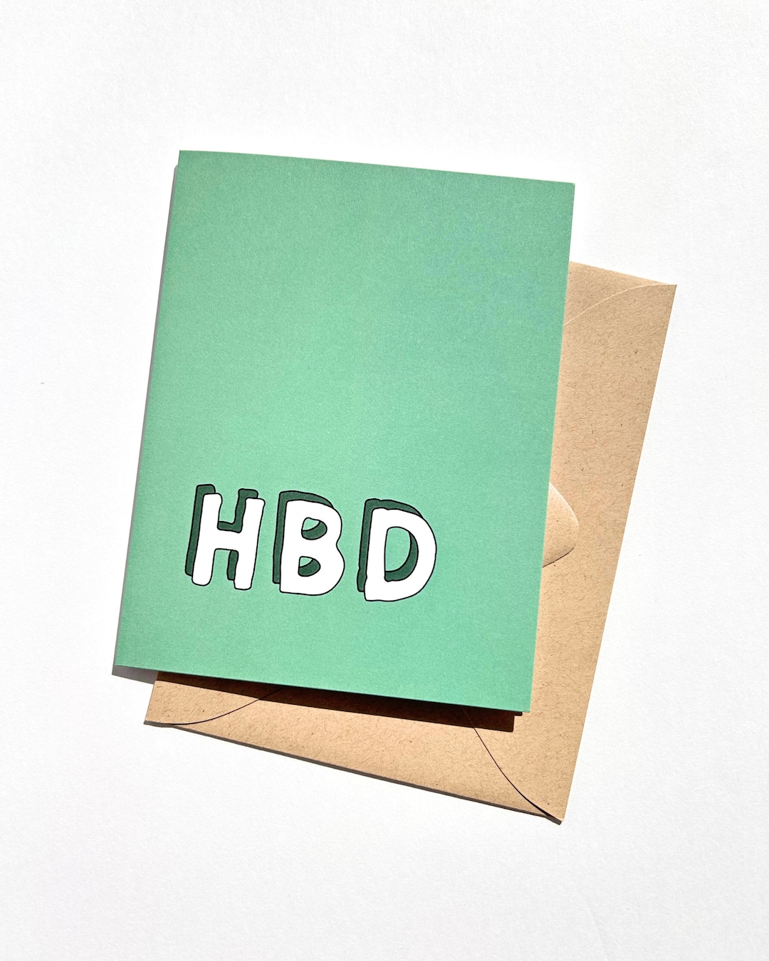 HBD Simple Birthday Card for Men Boyfriend Birthday Card - Etsy