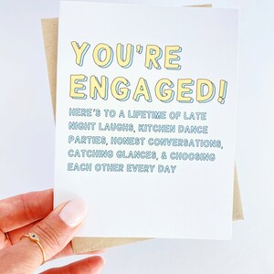 You're Engaged Sweet Card for Engagement Party Card - Etsy