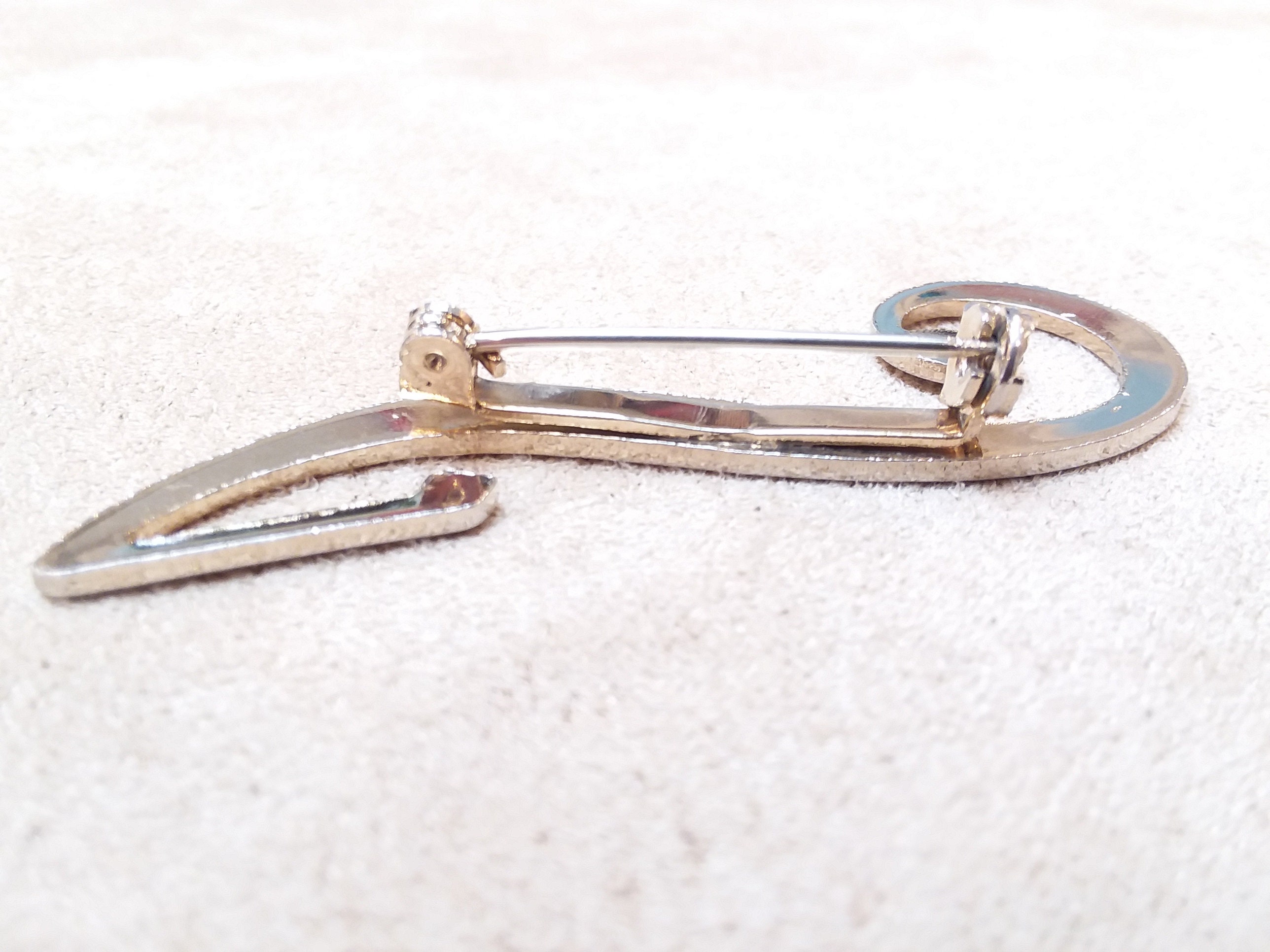 Vintage Silver Tone MUSIC NOTE Shaped Pin BROOCH, Unique Gift for Her ...