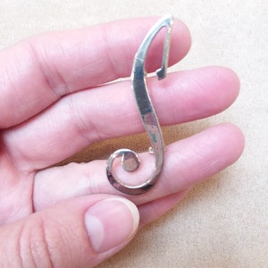 Vintage Silver Tone MUSIC NOTE Shaped Pin BROOCH, Unique Gift for Her ...