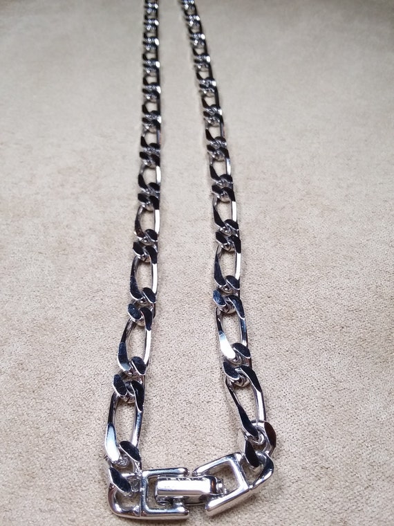 Vintage MONET minimalistic Silver Chain Necklace, Col… - Gem