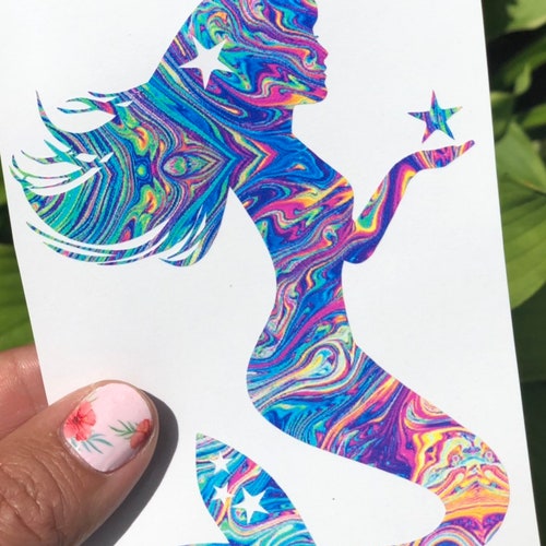 Mermaid Decal Mermaid Car Window Sticker. RTIC YETI Vinyl - Etsy