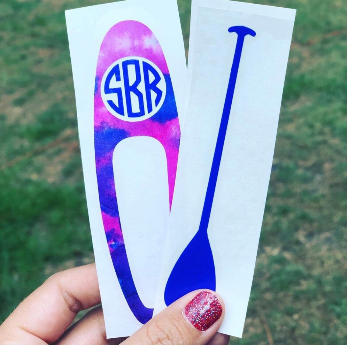 Paddle Board Monogram Decal SUP Decal Monogrammed Decal - Etsy