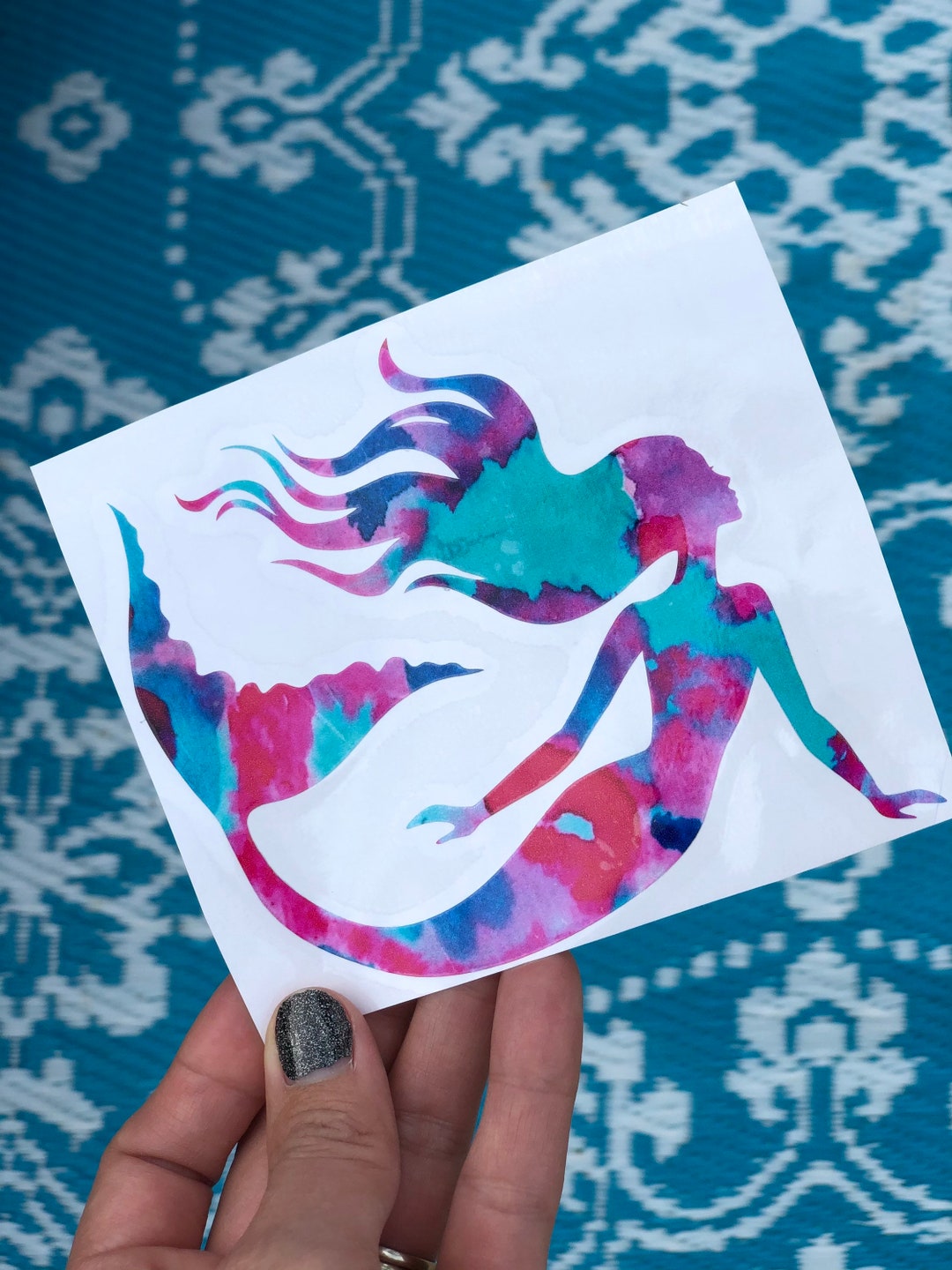 Mermaid Vinyl Decal, Mermaid, Mermaid Yeti Sticker, Mermaid Car Decal ...