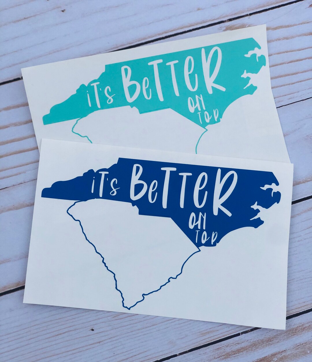 NC Decal, It’s Better on Top Decal, North Carolina Decal, State Decal ...