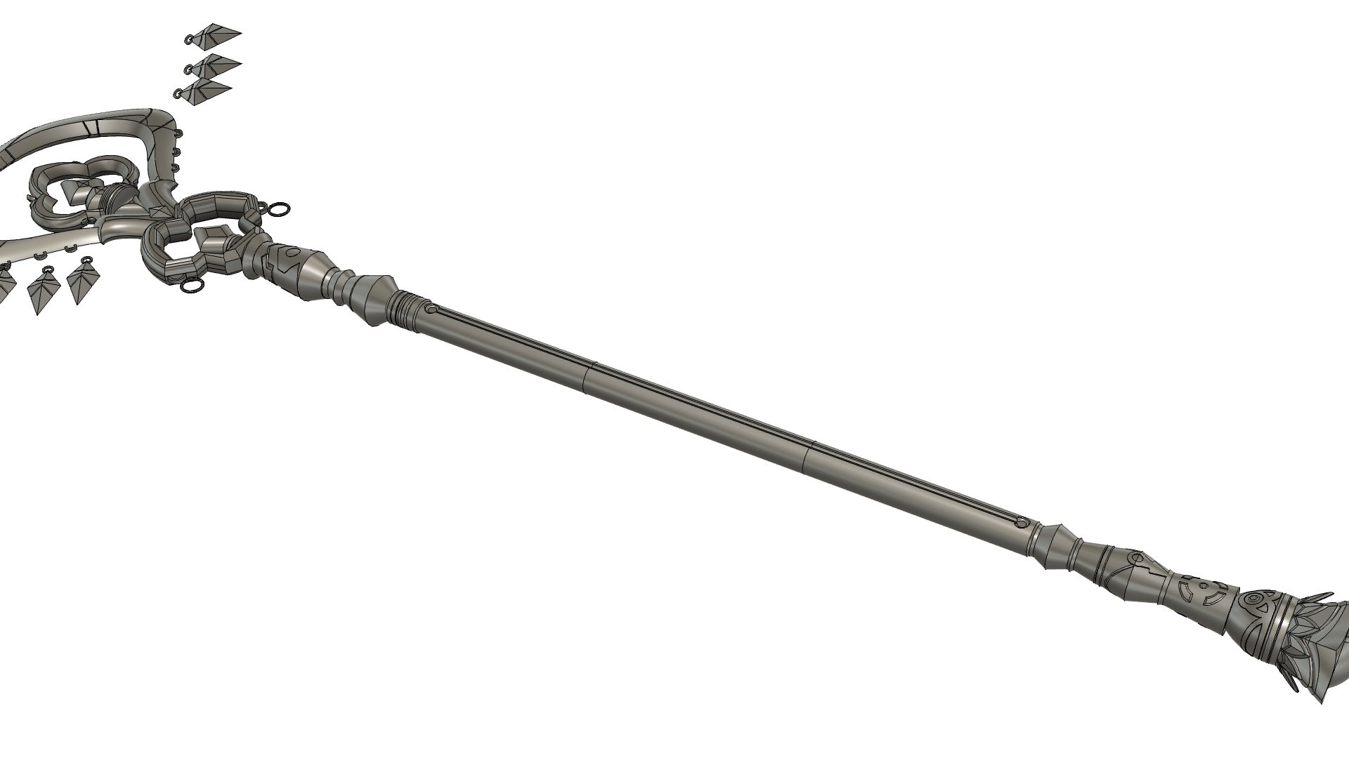 Xenoblade Chronicles 2 Haze's Staff | STL 3D Printing File Prop - Etsy