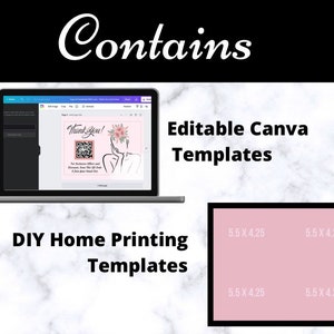 Business Thank You Printable, Handmade With Love Template, Handmade ...